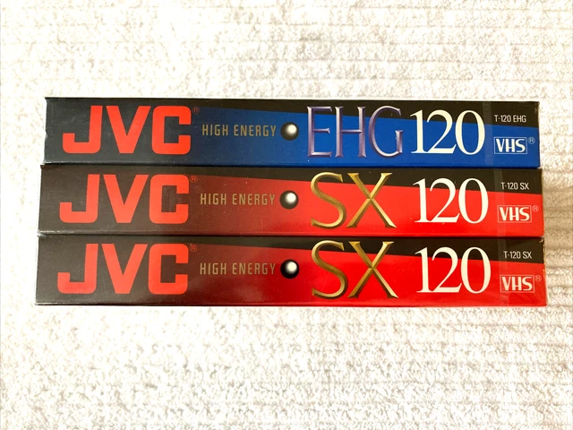 (3 PACK) JVC Vhs Video Cassette Tapes Blank (2 Sx &1 Ehg) ~ Brand New ...