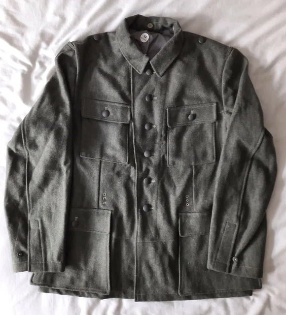 GERMAN WW2 REPRODUCTION M43 field grey wool tunic feldbluse, Sturm - 42 ...