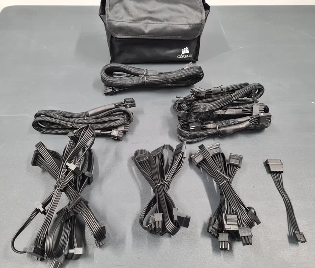 CORSAIR COMPLETE CABLE kit HX1200 Type 4 ATX/PCle/SATA/PATA/CPU/24 Pin ...