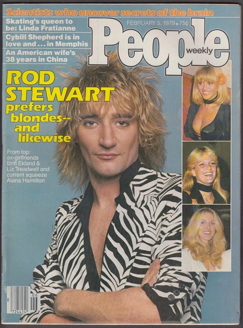 PEOPLE ROD STEWART Britt Ekland Cybill Shepherd Marion Barry ++ 2/5 ...