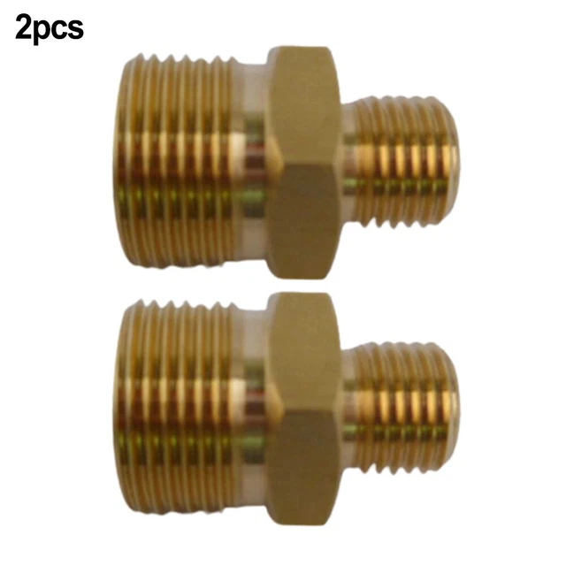 RACCORD NETTOYEUR HAUTE pression ou tuyau 2 pièces avec adaptateurs laiton 14 m EUR 10,25 ...