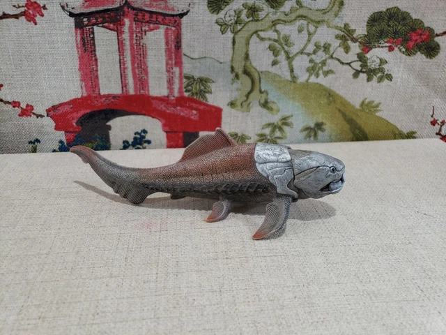 2015 SCHLEICH DUNKLEOSTEUS w/ Hinged Jaw Prehistoric FISH DINOSAUR Toy ...