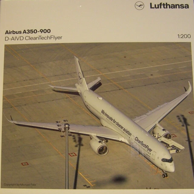 HERPA WINGS 1:200 Airbus A350-900 Lufthansa D-AIVD 572460 ...