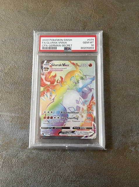 2020 POKEMON GLURAK Charizard Vmax Champion's Path-Secret Psa 10 Deutsch. EUR 280,00 - PicClick DE