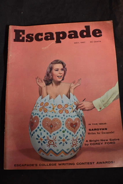MAY 1957 ESCAPADE Magazine *William Saroyan*Some Artists and a Model* £ ...