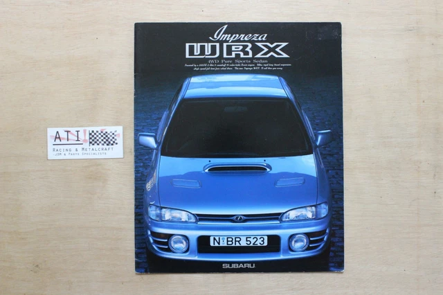 RARE JDM SUBARU Impreza WRX GC8 Sales Brochure Catalogue $49.38 ...