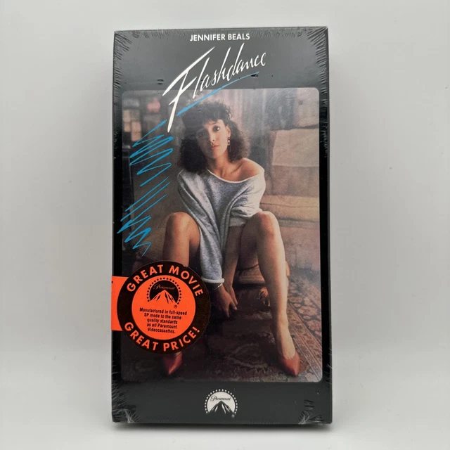 FLASHDANCE (VHS, 1983) Factory SEALED Hologram Jennifer Beals 1991 HiFi ...
