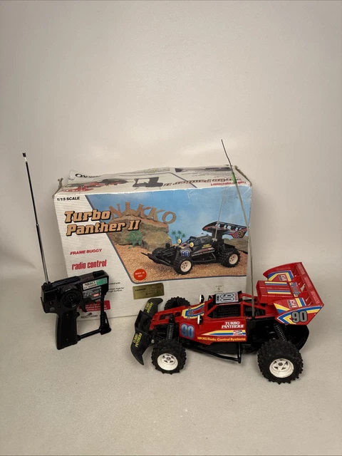 NIKKO TURBO PANTHER II Boxed Remote Control Car RC 1/15 Scale Red ...