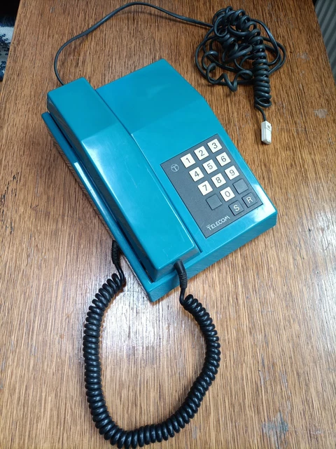 VINTAGE 80'S BRITISH Telecom Rhapsody TSR 8012 Telephone Landline Blue ...