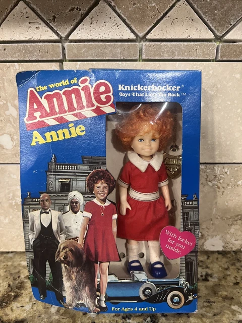 VINTAGE ANNIE DOLL 1982 Knickerbocker 6 inch Little Orphan Annie with ...