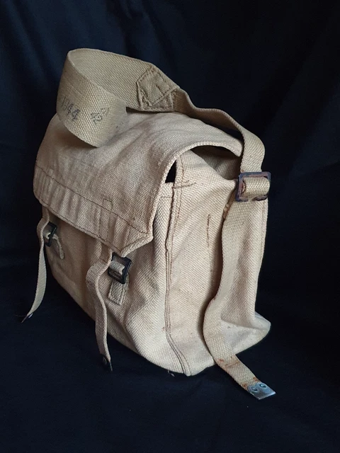 WW2 BRITISH ARMY 37 Pattern small pack / haversack with strap stamped ...