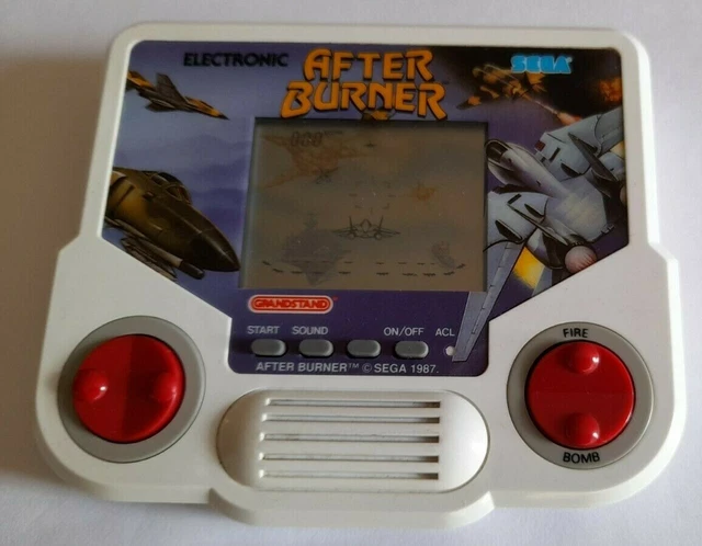 SEGA GRANDSTAND 'AFTER Burner' handheld 1987 LCD game with manual £32. ...