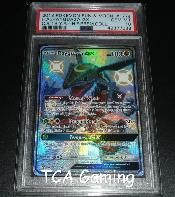 PSA 10 GEM MINT Rayquaza GX 177a/168 SM Premium Collection PROMO Pokemon Card EUR 288,92 ...