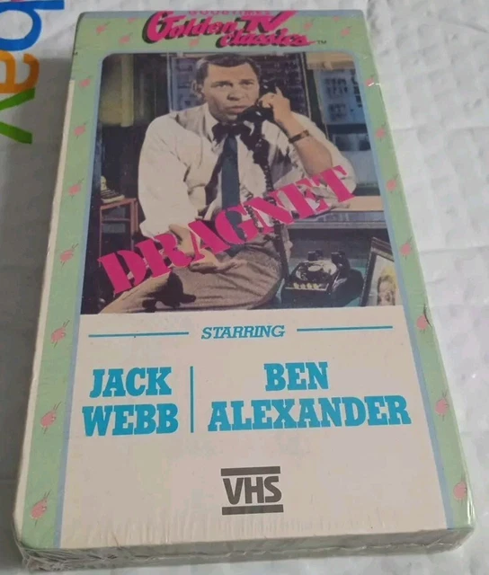 DRAGNET GOLDEN TV Classics VHS Jack Webber Ben Alexander NEW SEALED ...