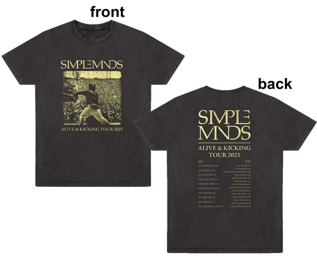 SIMPLE MINDS ALIVE & Kicking 2025 Tour T-Shirt, Concert Fan Gift Tee £ ...