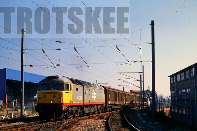 35MM SLIDE BR British Rail Diesel Loco Class 47 47301 1995 Original £4. ...
