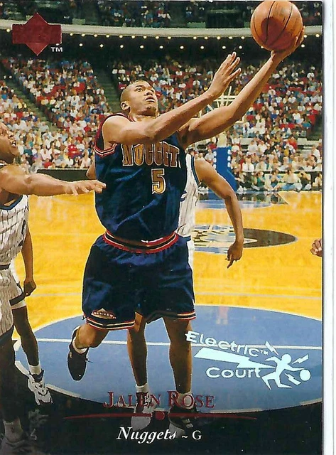 1995-96 UPPER DECK Electric Court Jalen Rose -Denver Nuggets EUR 1,09 ...