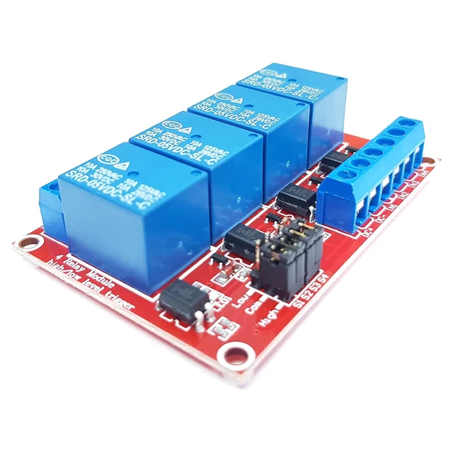 4-CHANNEL RELAY MODULE 5V for Arduino, ESP32, ESP8266, Raspberry Pi $11 ...
