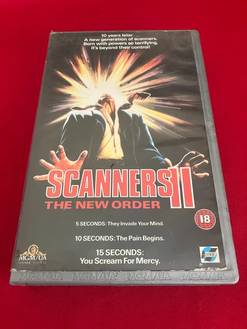 CULT 90S HORROR VHS Horror Film - SCANNERS 2: THE NEW ORDER (1991 ...