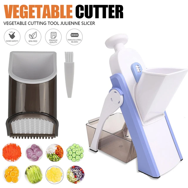 PROFESSIONAL ADJUSTABLE MANDOLIN Slicer Vegetable Cutter Food Fruit ...