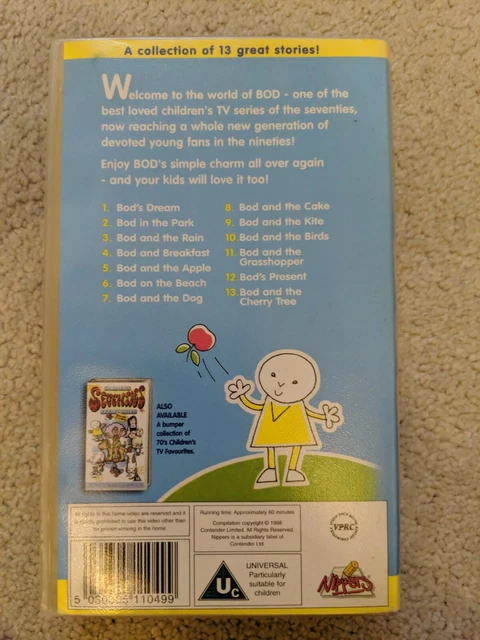 BOD VHS VIDEO Tape Cassette Vintage Retro Childrens Classic Cartoon ...