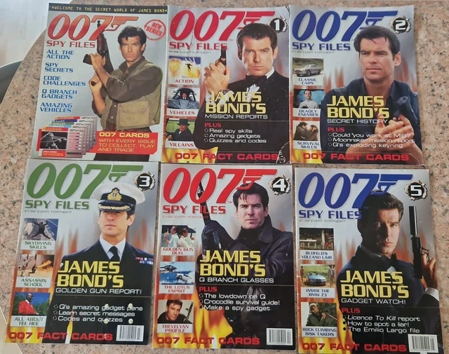 JAMES BOND SPY Files Magazines - New Series Information + Magazines 1-5 ...