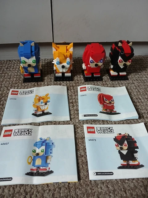 LEGO BRICKHEADZ SONIC, The Hedgehog, Tails, Knuckles And Shadow WITH ...