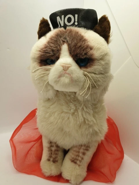 GRUMPY CAT QUEEN of NO by GUND 10"PLUSH CUDDLY SOFT TOY TEDDY CAT in ...