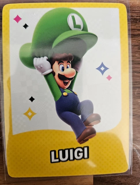 SUPER MARIO BROS. Wonder Trading Cards LUIGI Nintendo Promo Exclusive ...