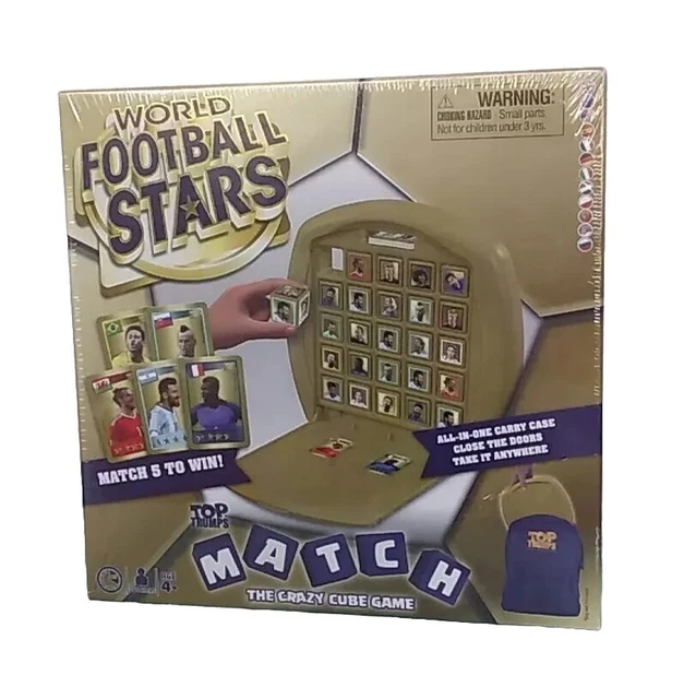TOP TRUMPS MATCH World Football Stars Crazy Cube Game Fußball ...