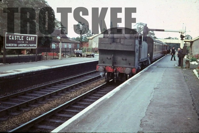 35MM SLIDE BR British Railways Steam Loco 6146 Class 6100 Castle Cary ...