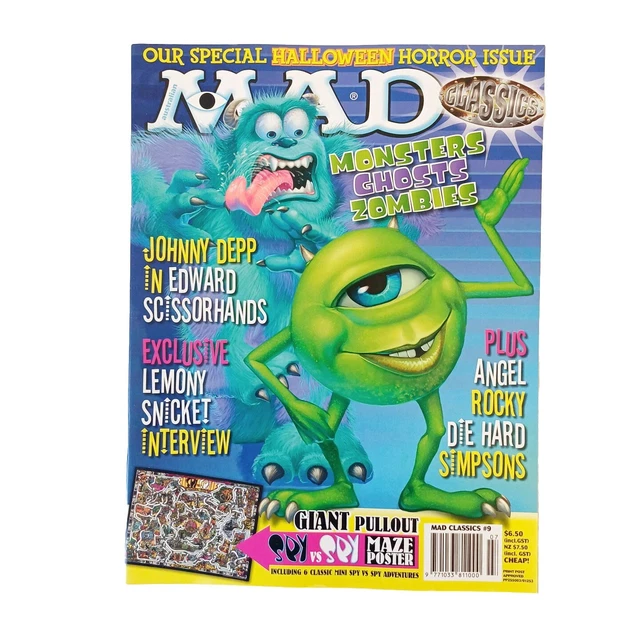 AUSTRALIAN MAD CLASSICS Magazine #9 - Monsters Ghosts Zombies - Fold In ...