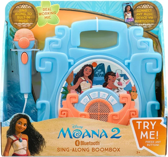 DISNEY PRINCESS MOANA 2 Sing Along Bluetooth Boombox Mit Mikrofon EUR ...