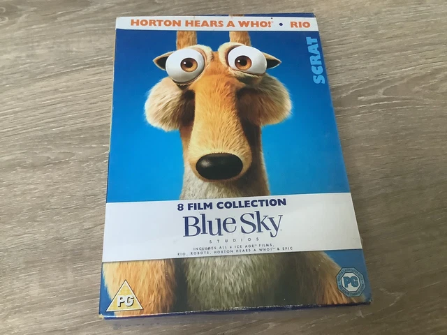 BLUE SKY STUDIOS X8 Films Ice Age 1,2,3,4 Rio,Robots ,Horton Hears A ...