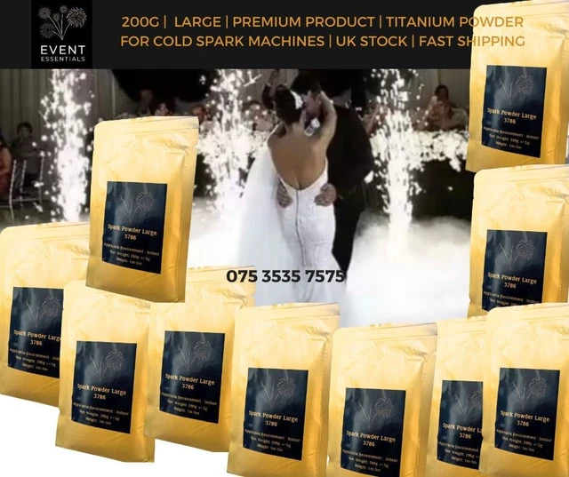 9 BAGS 200G Spark Powder indoor Sparkular Granules For Cold Spark ...