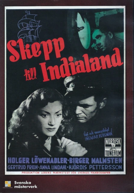 INGMAR BERGMAN'S 'A Ship To India'/'Skepp Till Indialand' (1947/DVD PAL ...