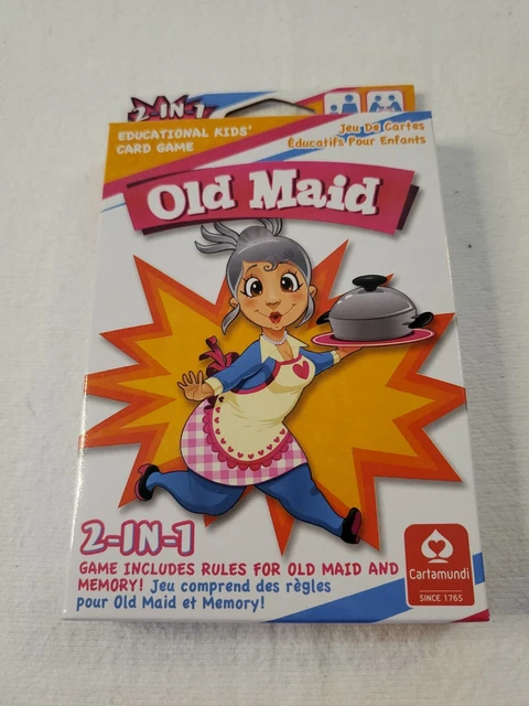 OLD MAID & Memory 2-in-1 Jumbo Educational Card Game For Kids, Age 3 ...