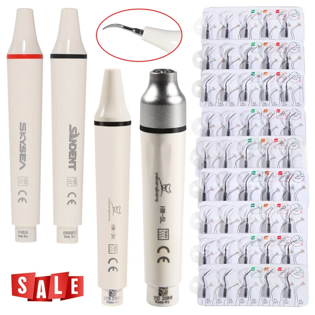 Dental Piezo Ultrasonic Scaler Handpiece Led Fit Woodpecker Ems 5pc
