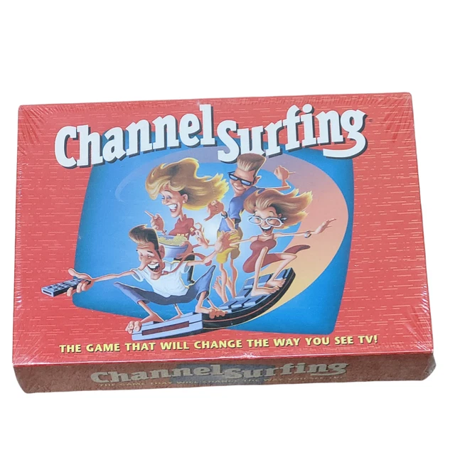 MILTON BRADY 1994 Channel Surfing TV Family Trivia Board Game NEW 5 00 milton-brady-1994-channel-surfing-tv-family-trivia-board-game-new-5-00