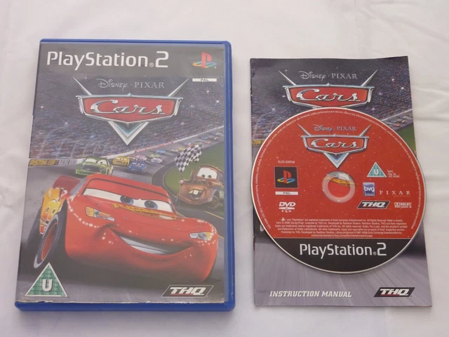 DISNEY PIXAR CARS PS2 Playstation Game Kids Childrens Driving Racing ...