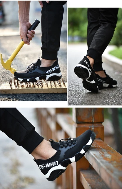 STEEL TOE CAP Lightweight Work Boots Shoes Safety Shoes Mens Womens ...