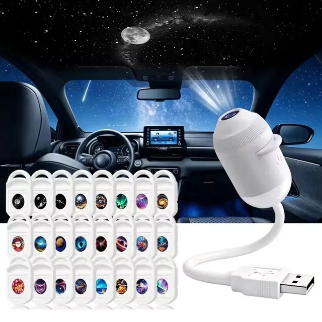 HD SMART DYNAMIC 5D Holographic Night Light Projector, Plug and Play ...