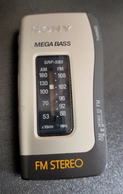 RARE - SONY Mega Bass SRF-S83 AM/FM Stereo Radio $15.00 - PicClick AU