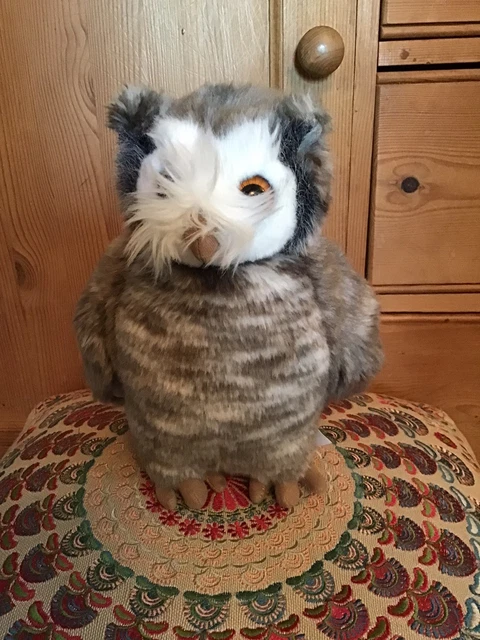 HARRY POTTER STUDIO Tour Wizarding World Grey Owl Rotating Head Plush ...