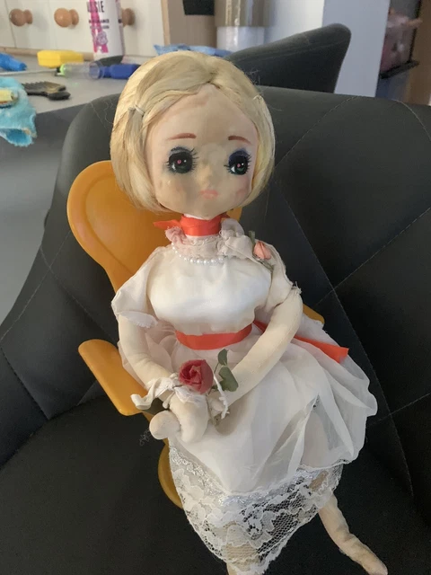 VINTAGE 1960S SENPO BIG EYE MUSICAL WIND UP DOLL NEEDS TLC £15.00 ...