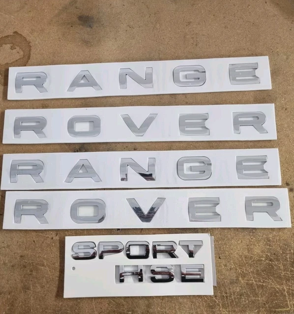 RANGE ROVER SPORT Hse Badge Set Bonnet Tailgate Chrome £49.99 - PicClick UK