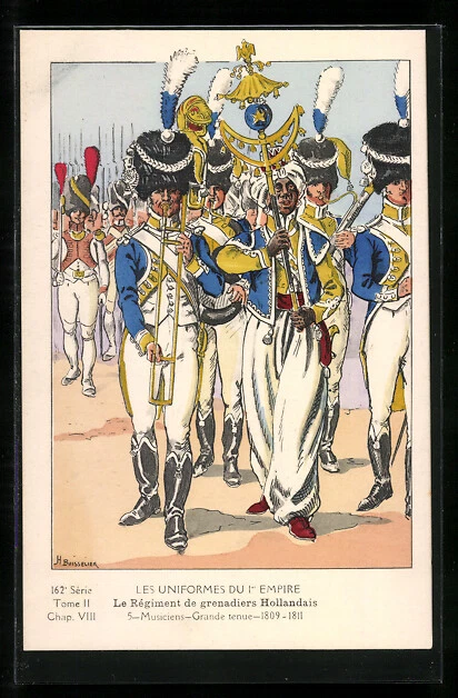 CPA LES UNIFORMES du Ier Empire, Le Regiment de Grenadiers Hollandais ...