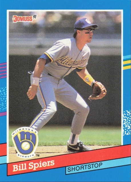 1991 DONRUSS BASEBALL Bill Spiers Milwaukee Brewers #310 EUR 1,20 ...