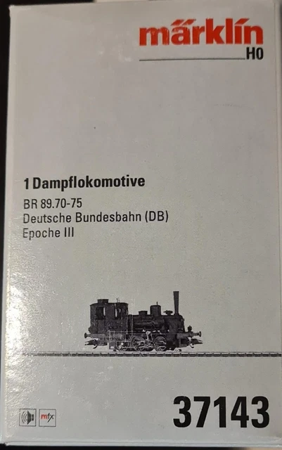 MÄRKLIN 37143 H0 mfx Digital Dampflok Baureihe 89 7339 DB in OVP EUR 236,99 - PicClick DE