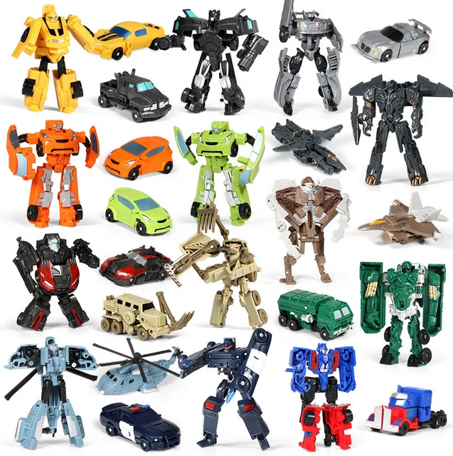 MINI TRANSFORMER OPTIMUS Prime Megatron Robots-Car Action Figures Model ...